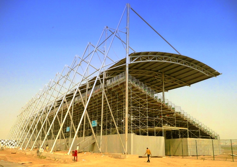 Grandstand Roofing | Pakar Seating Grandstand Bleacher Tribune