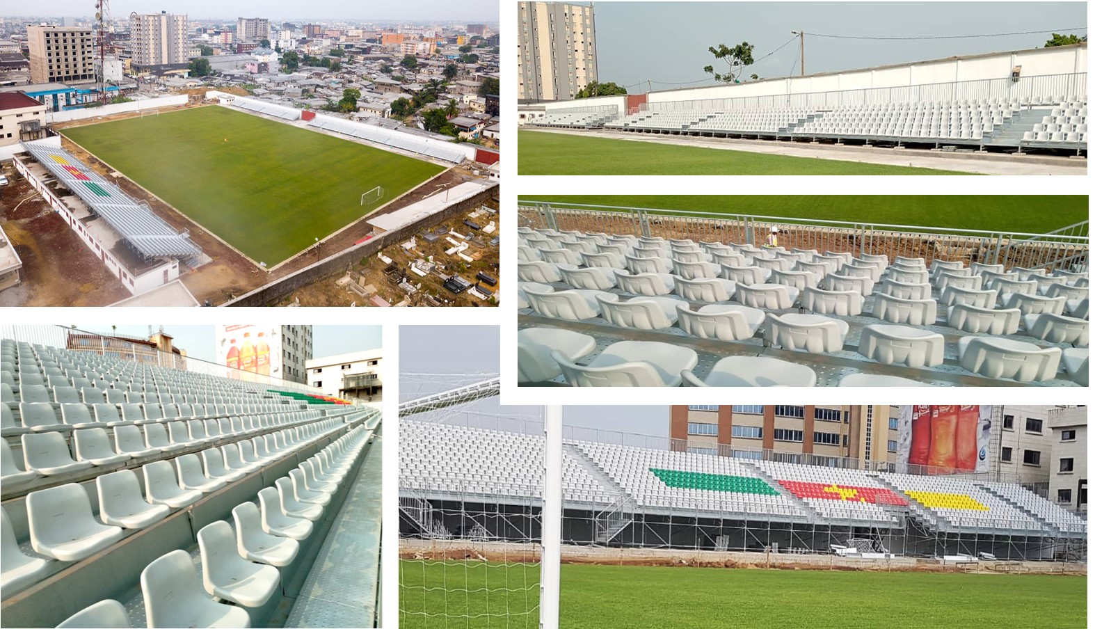 CAMEROON- Douala Stadium – 2019 | Pakar Seating Grandstand Bleacher Tribune