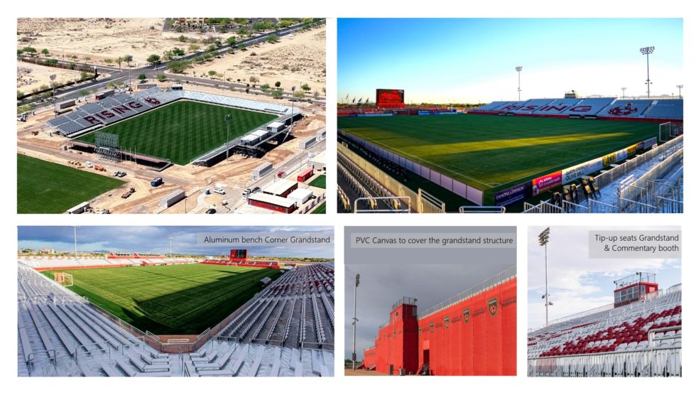 USA- Phoenix Rising FC Stadium – 2021 | Pakar Seating Grandstand ...